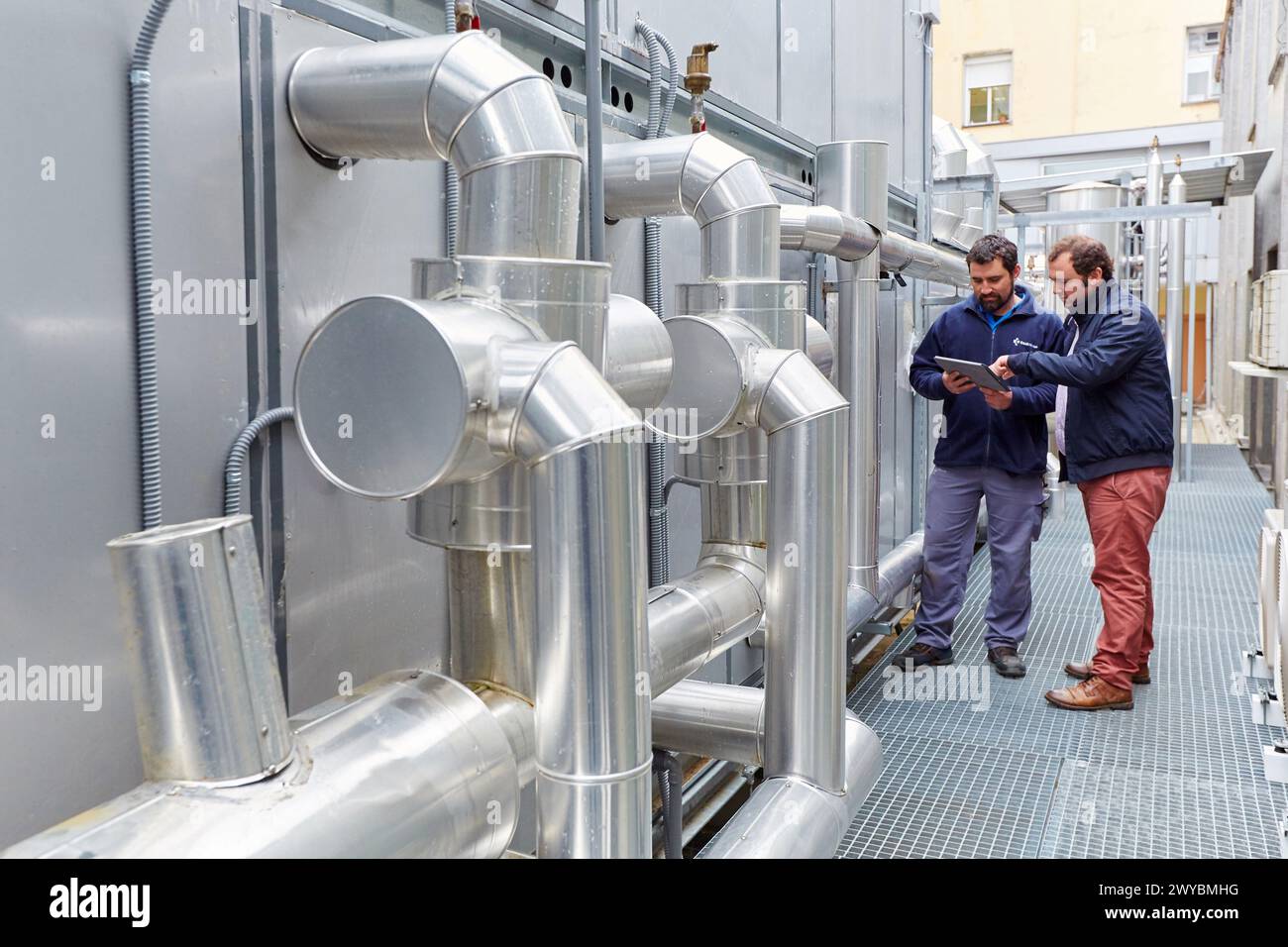 Ventilation air filters of the operating rooms hi-res stock photography ...