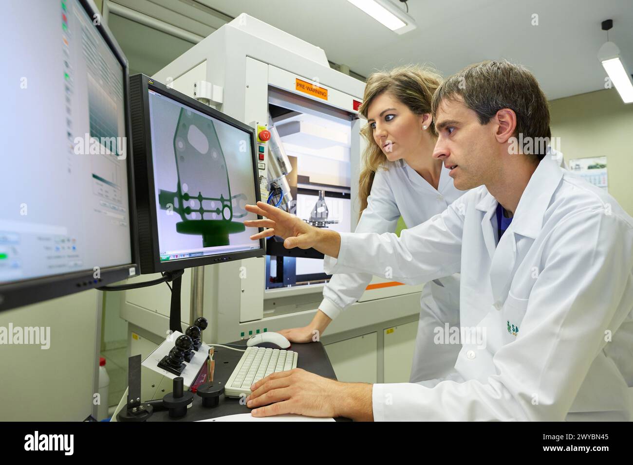 XTH 225. Computed tomography system. Industrial X-ray. Technicians ...