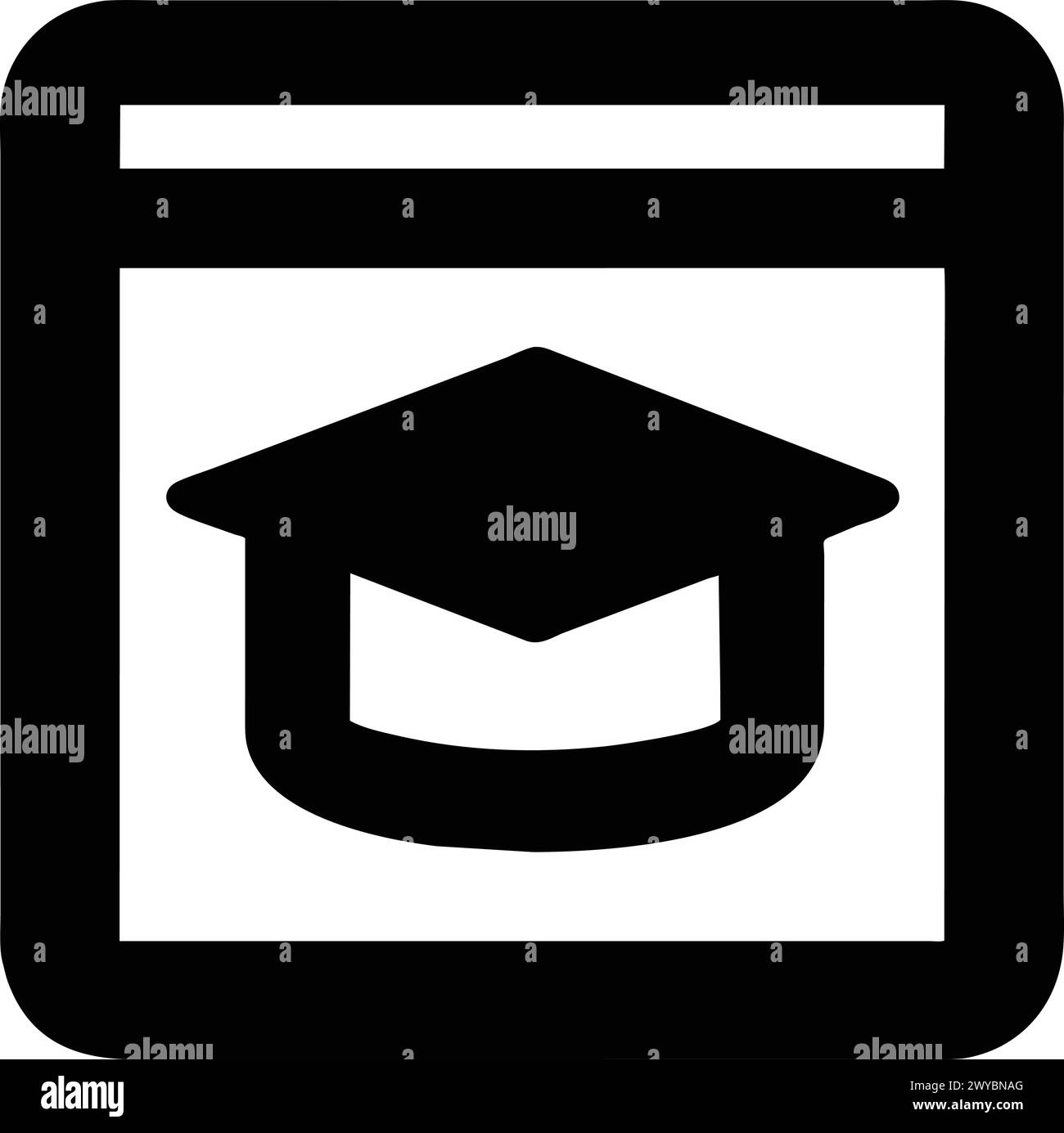 Educational icon hi-res stock photography and images - Alamy