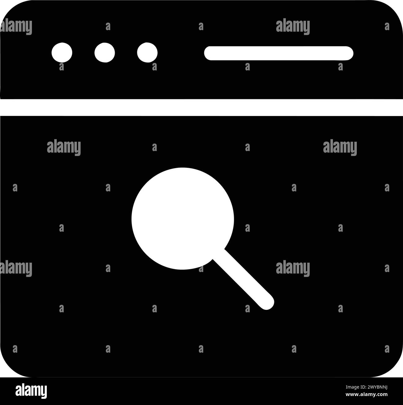 Optical search icon Stock Vector Images - Alamy