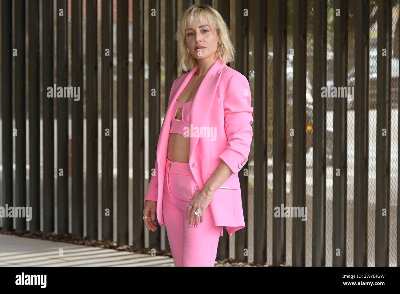 Alice Arcuri attends the photocall of Rai tv series "Il clandestino" at ...