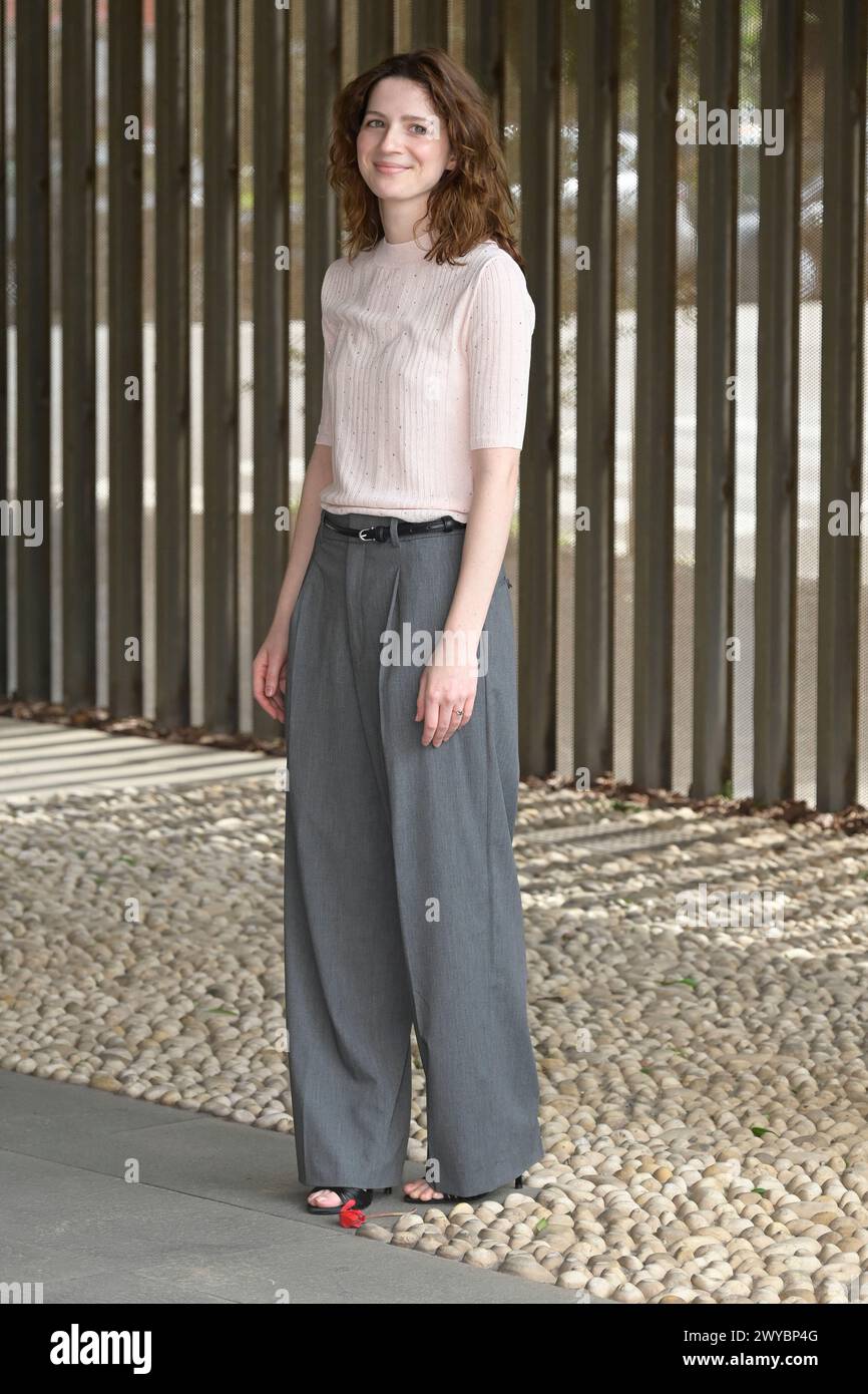 Isabella Mottinelli attends the photocall of Rai tv series "Il ...