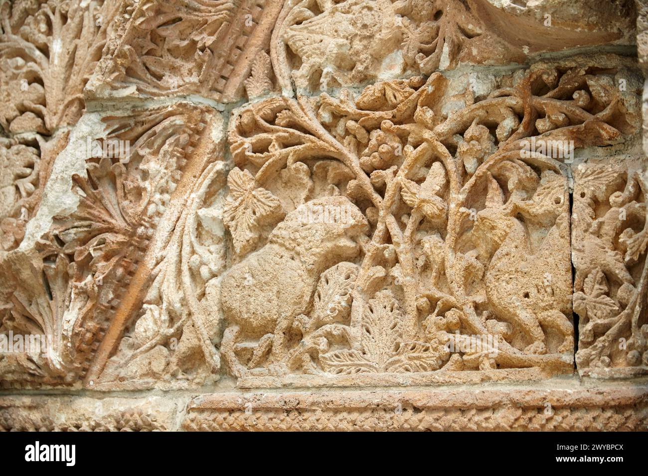 Palace of Mshatta, Jordanian, Pergamon Museum, Berlin, Germany Stock ...