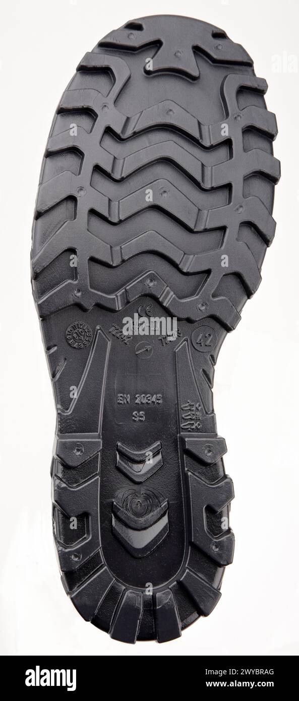 PPE (Personal Protective Equipment), sole of safety boot Stock Photo ...