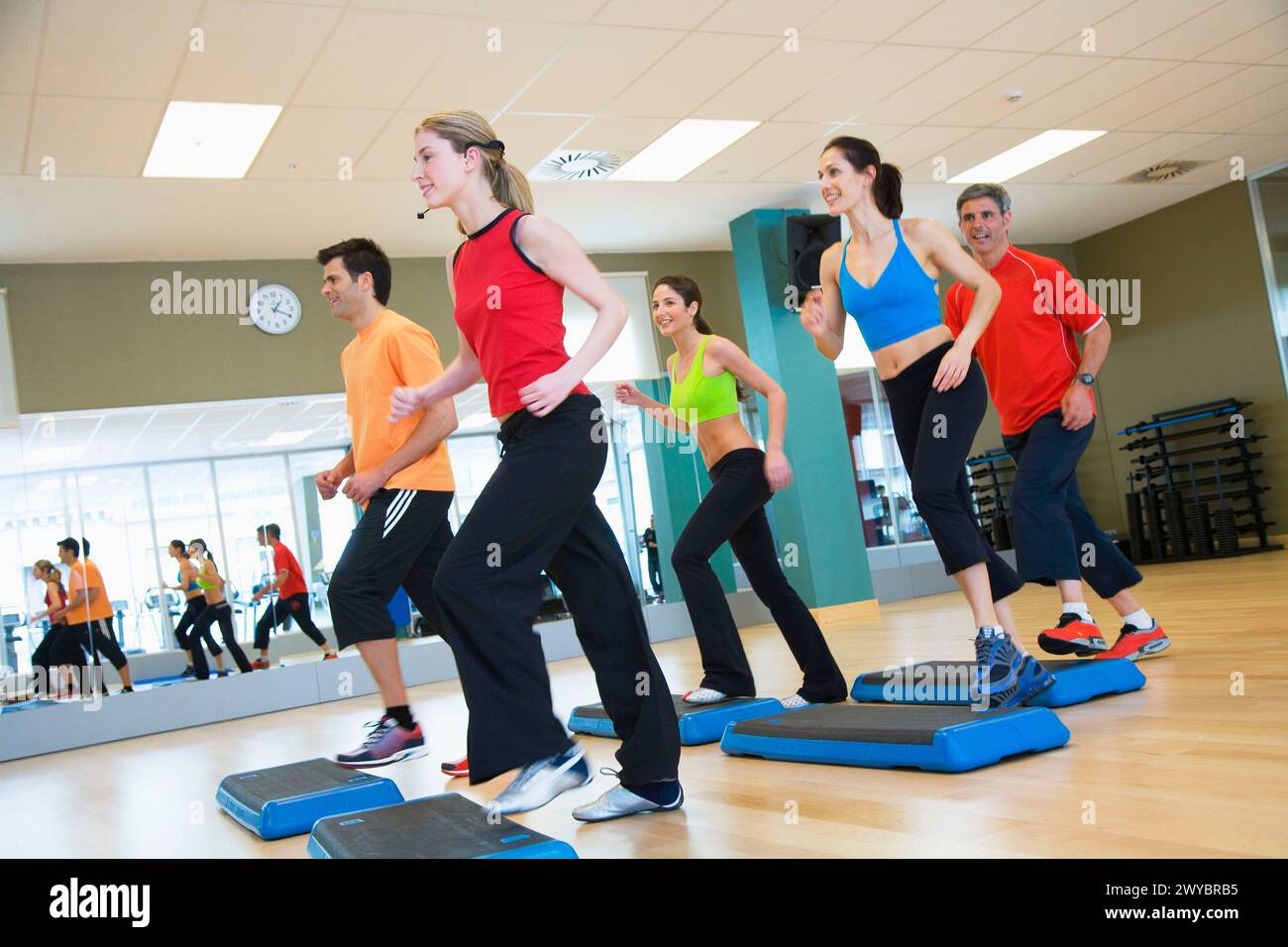 Female sports trainer microphone woman hi-res stock photography and ...
