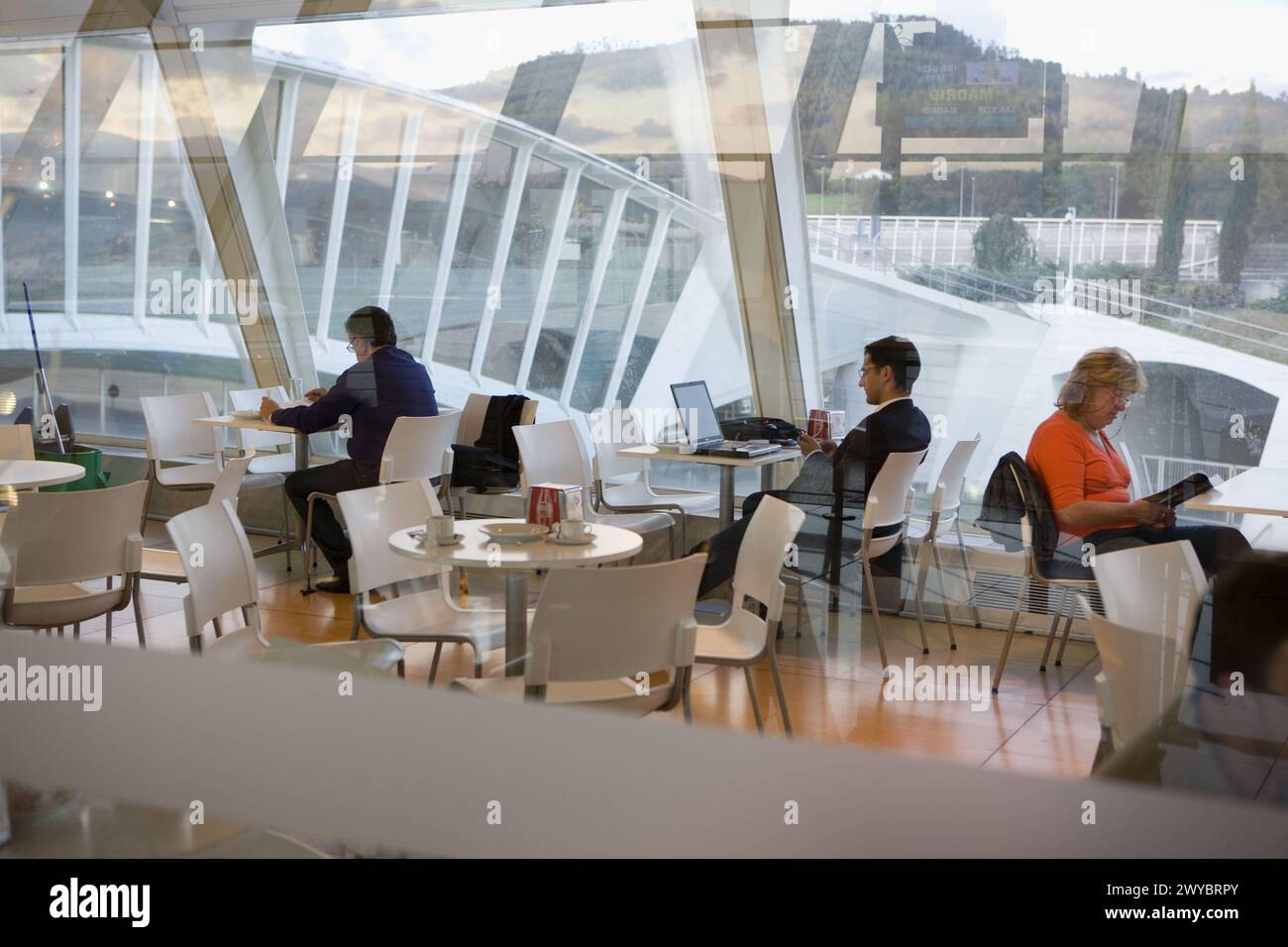 Bilbao Airport (new terminal by Santiago Calatrava), Loiu, Biscay ...