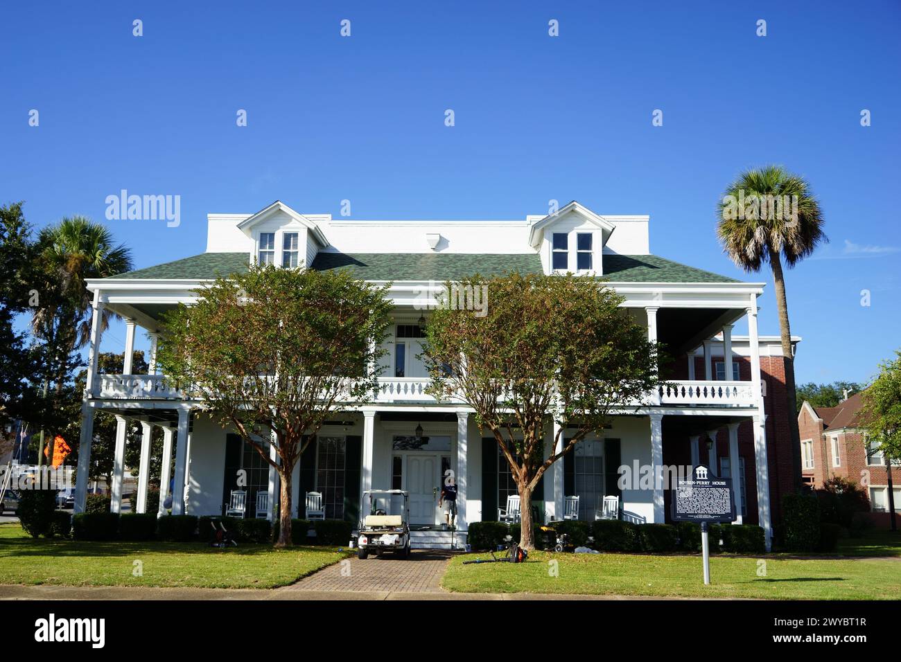 The historic Perry Home at FUMC in Pensacola, FL, stands majestic ...