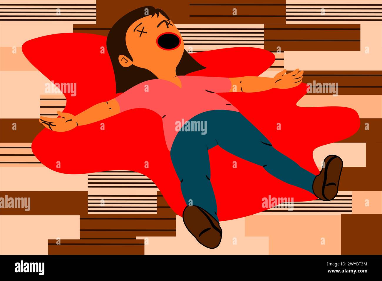 Dead girl lying on floor Stock Vector Images - Alamy Dead girl lying on floor Stock Vector Images - Alamy