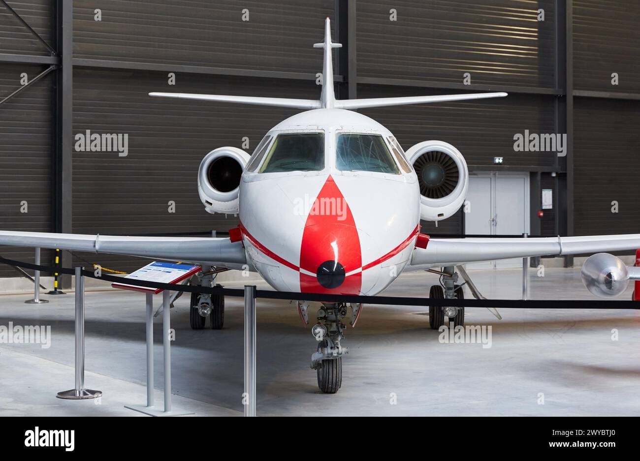 Dassault Falcon 10 aircraft. Aeroscopia. Aeronautical Museum. Toulouse ...