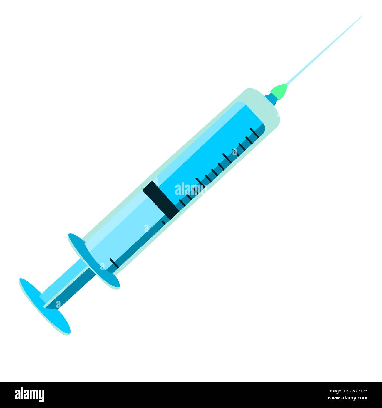 Injection isolated on white background. Injection Needle vector ...