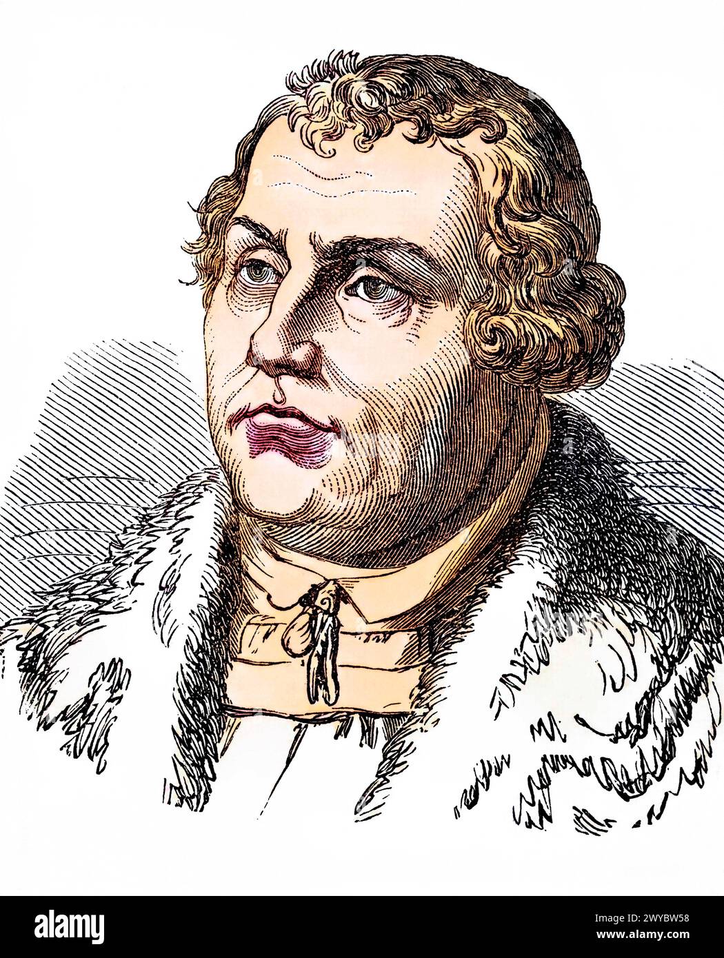 Martin Luther, 1483 bis 1546, Deutscher Theologe, Historisch, digital ...