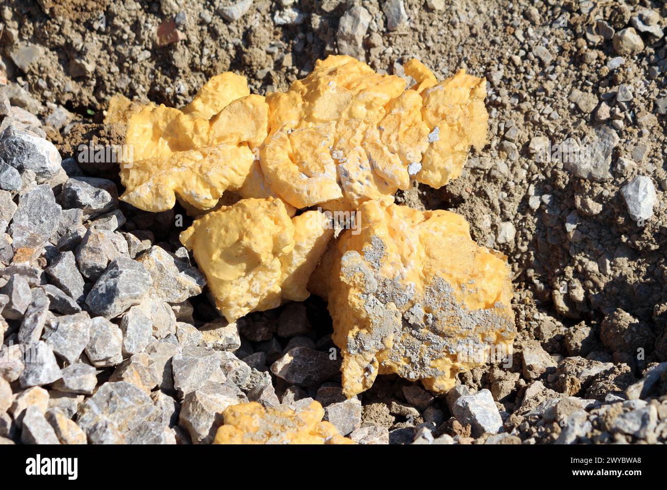 Chunks of used old Polyurethane foam or PU foam specialist material ...