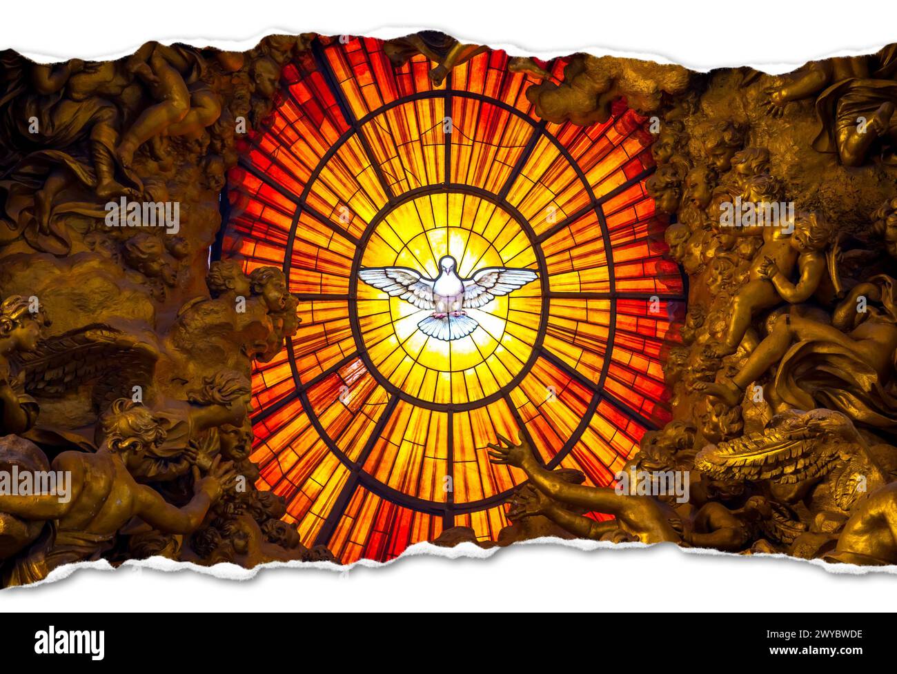 Creative picture of Holy Spirit symbol of peace, love and hope. Concept ...