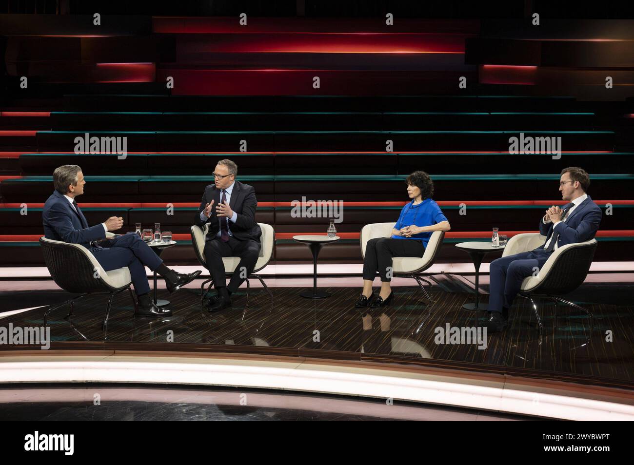 Talkrunde bei Markus Lanz , ZDF 04/24 her Markus Lanz, Mario Voigt ...