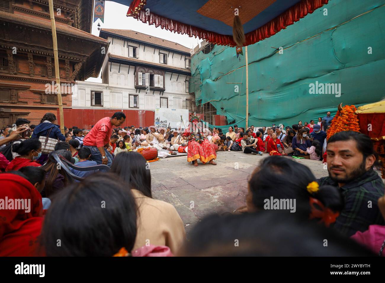 RUDRAYANI NAACH IN KATHMANDU AFTER GAP OF 12 YEARS A Nepali masked ...