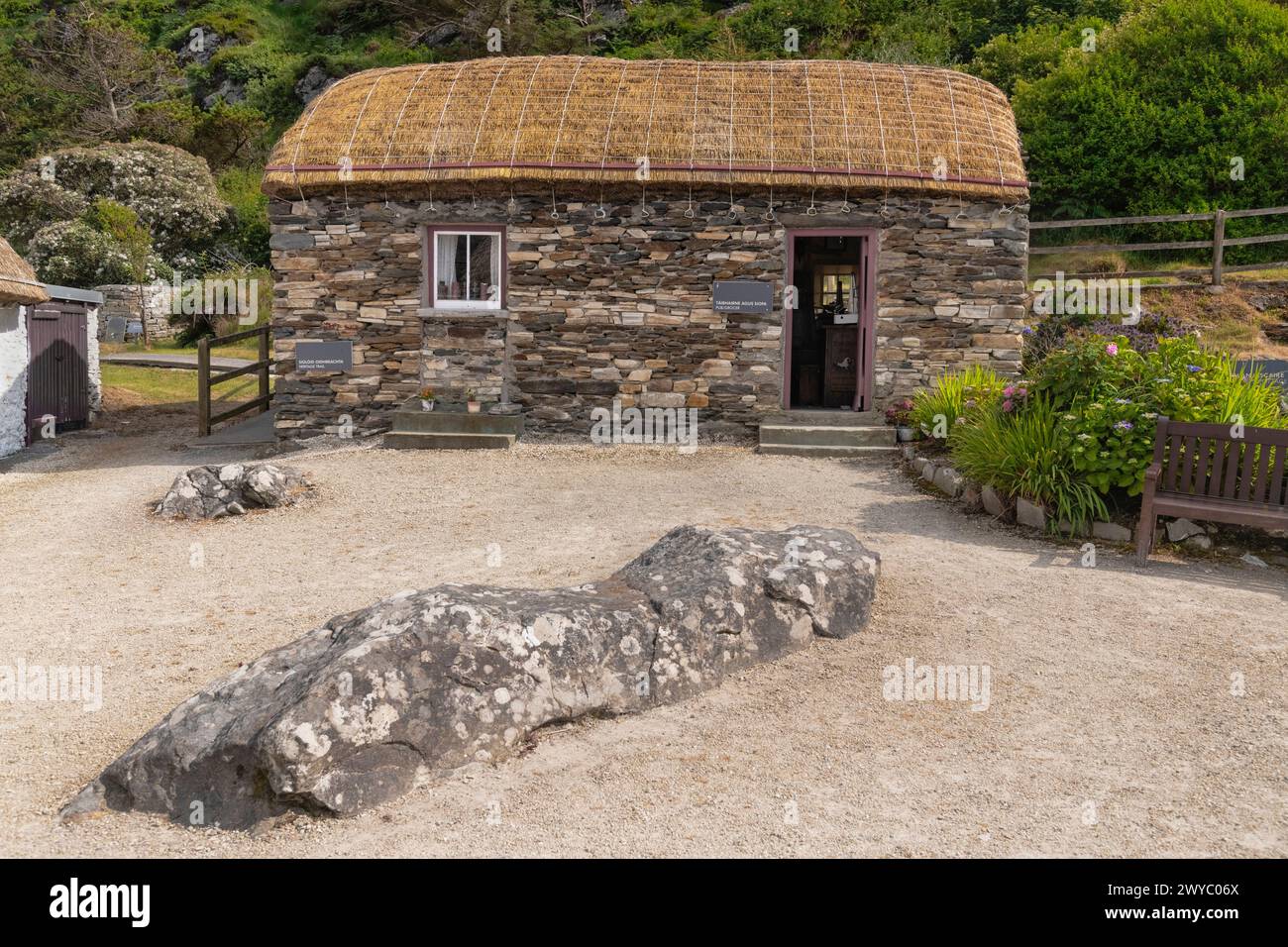 Republic of Ireland, County Donegal, Glencolmcille Folk Village also ...