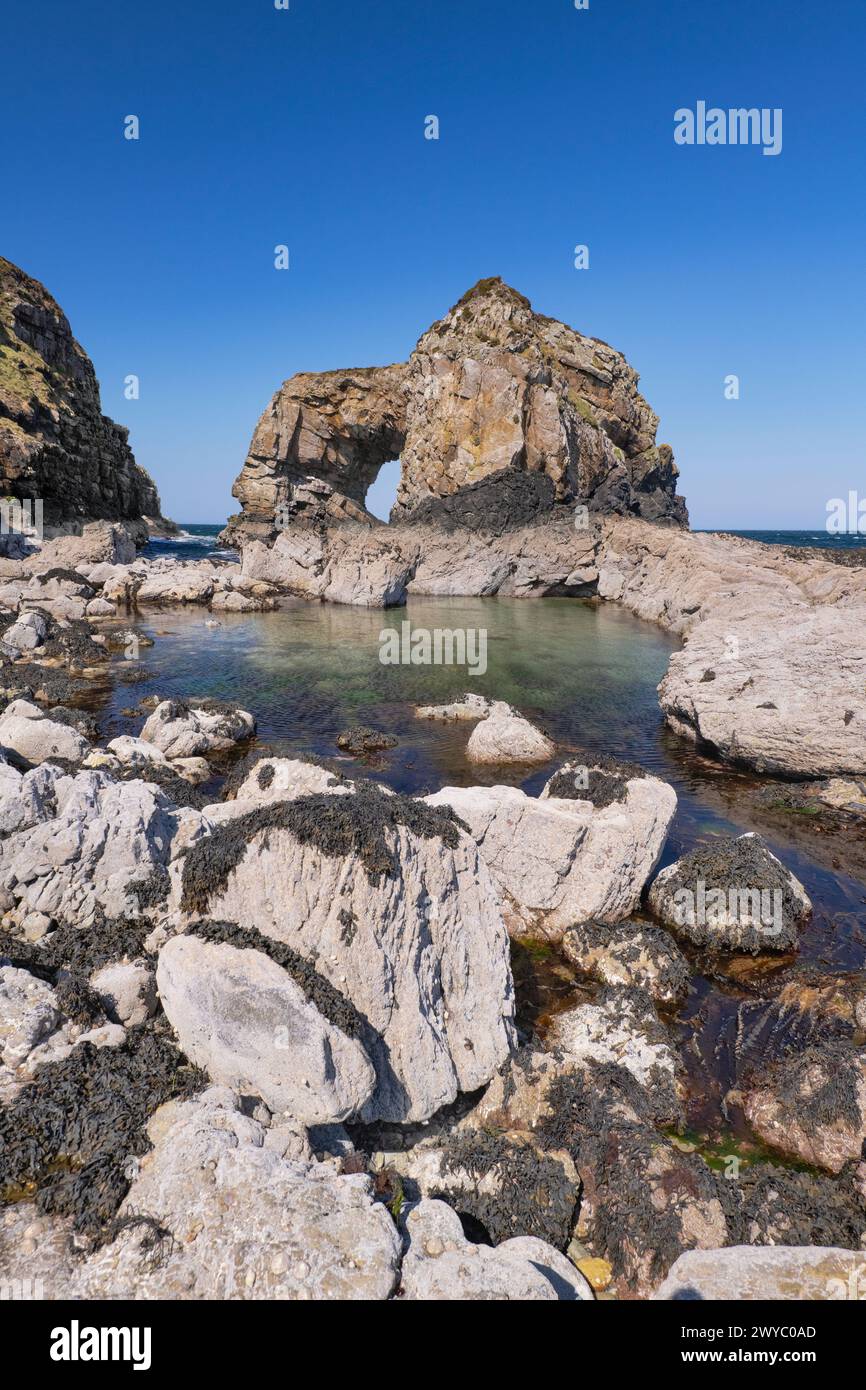 Republic of Ireland, County Donegal, Fanad Peninsula, Great Pollet Arch ...