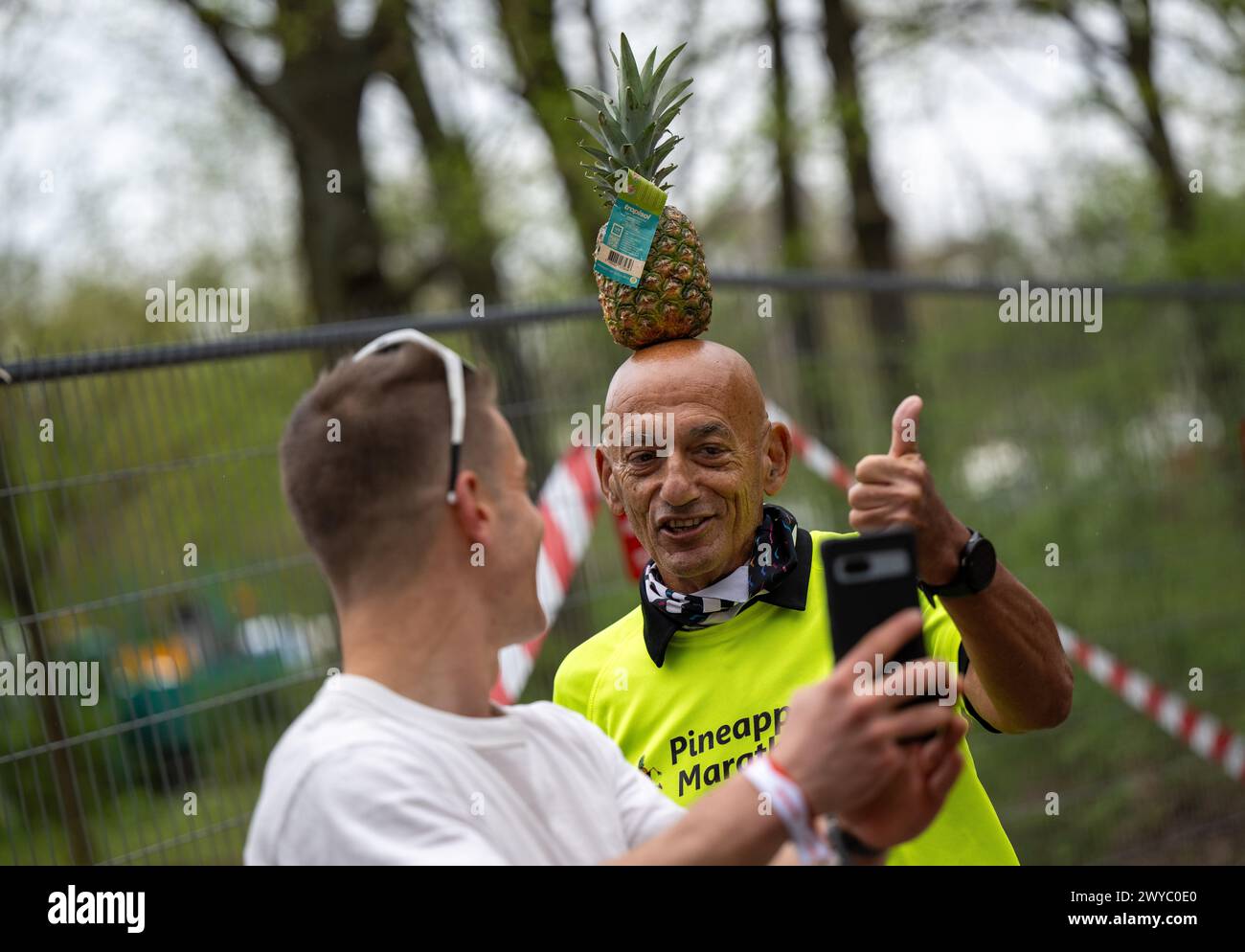 Berlin, Germany. 05th Apr, 2024. Moshe Lederfien (r), an Israeli ...