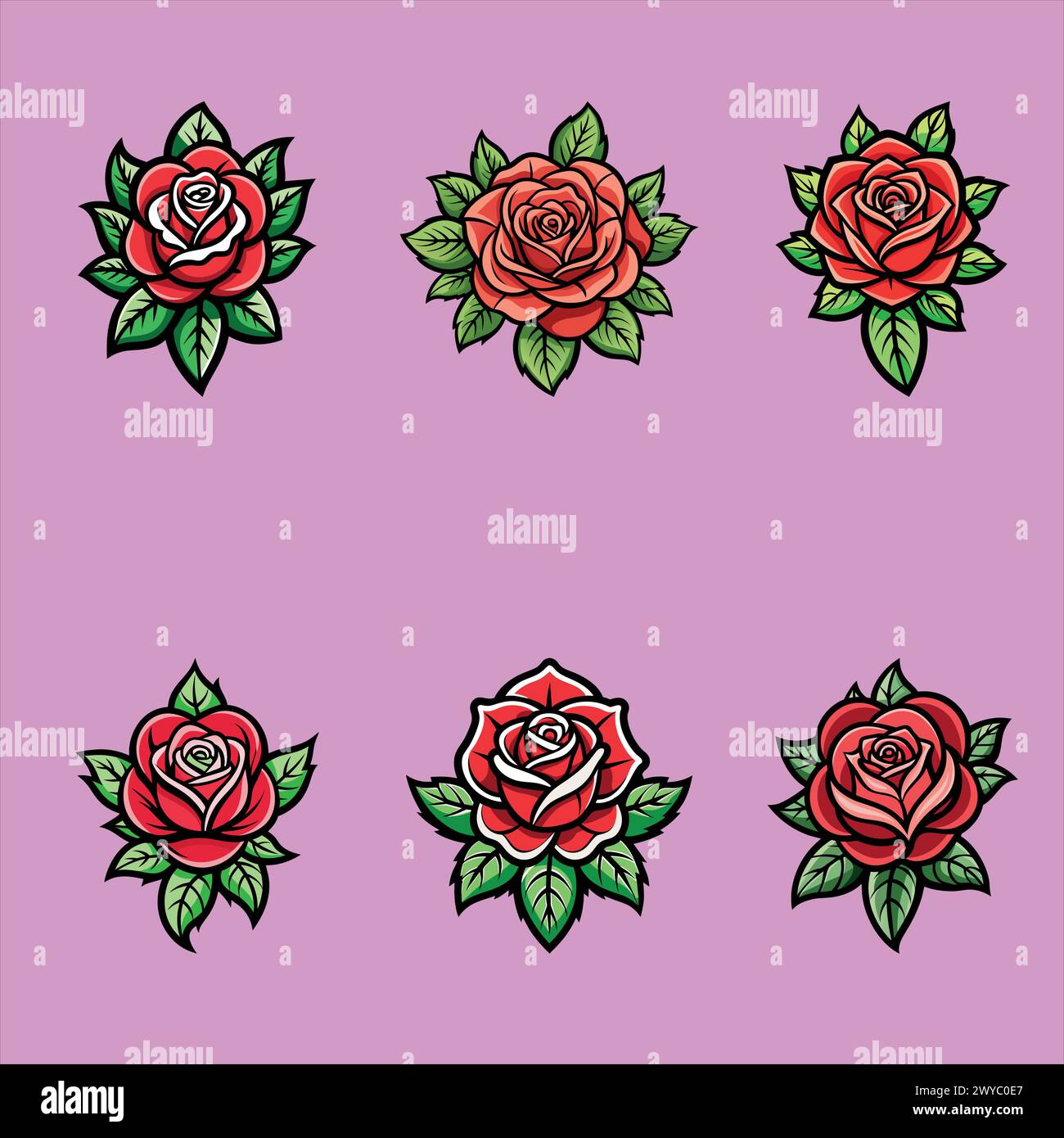 Beautiful old school tattoo roses collection. Old school tattoo roses ...