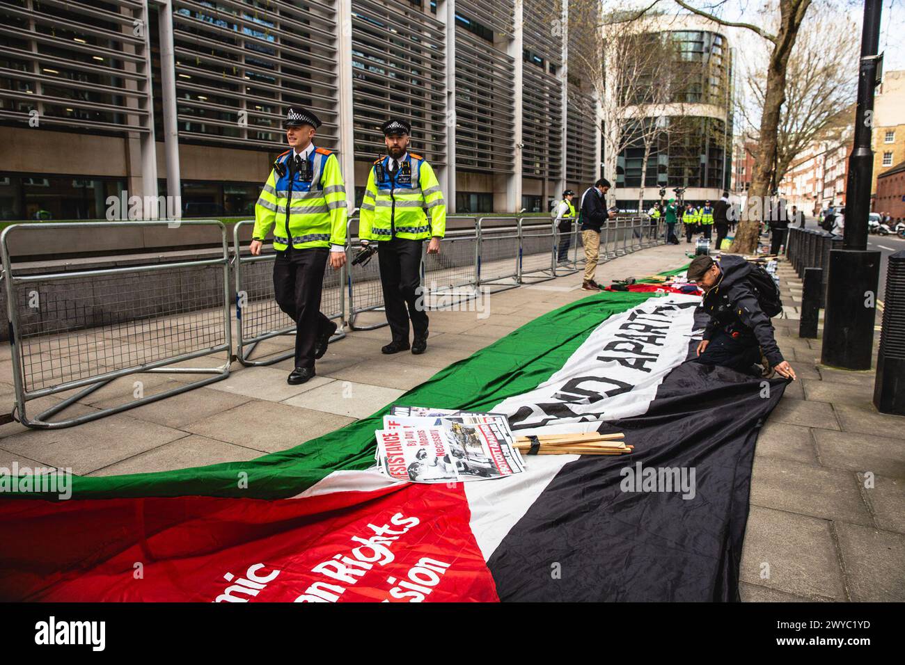 April 5, 2024: Thousands turn out in London outside the Home Office on ...