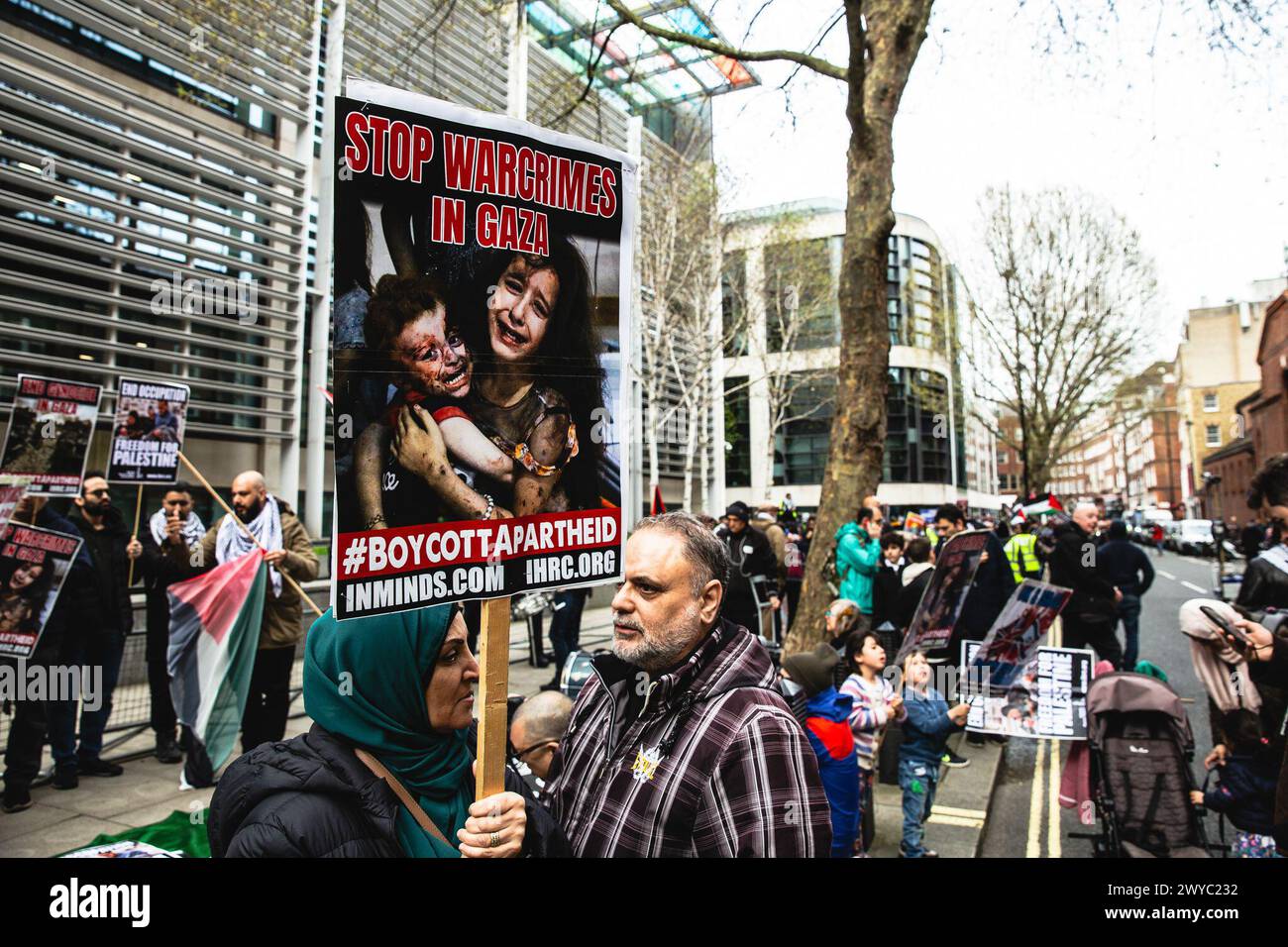 April 5, 2024: Thousands turn out in London outside the Home Office on ...