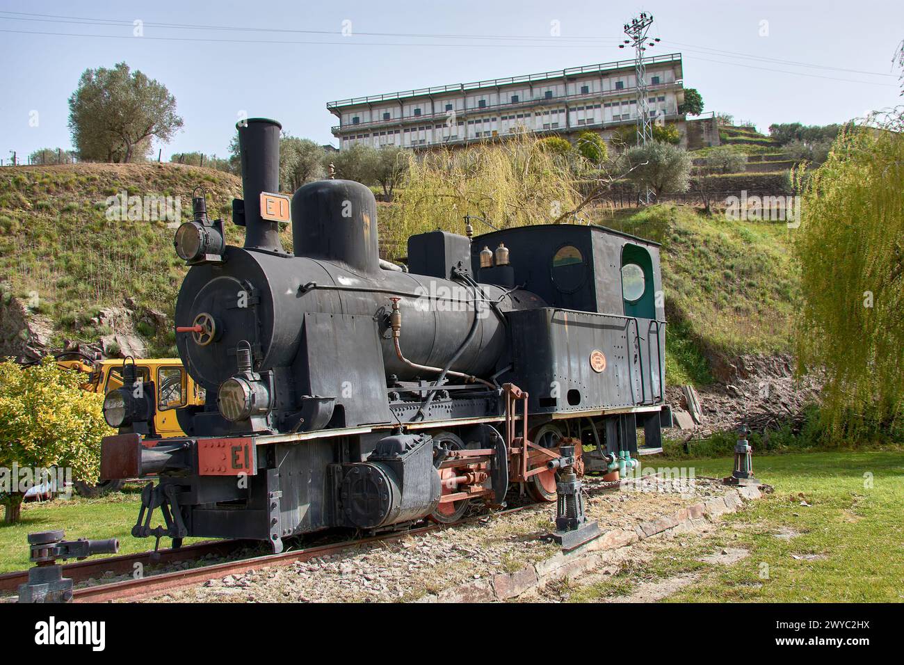Peso da Regua, Vila Real, Portugal; March,27,2022; Train station in the ...