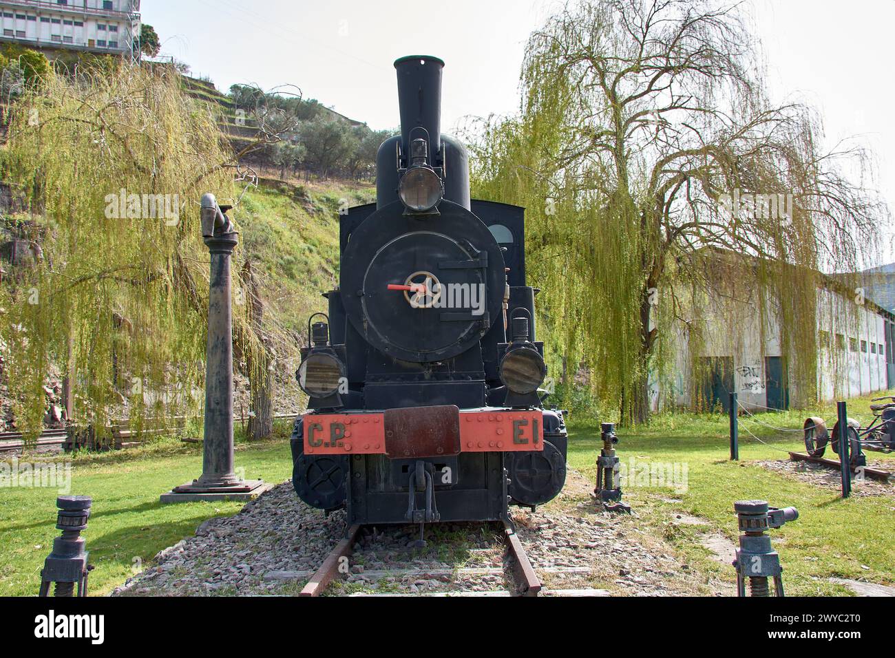 Peso da Regua, Vila Real, Portugal; March,27,2022; Train station in the ...