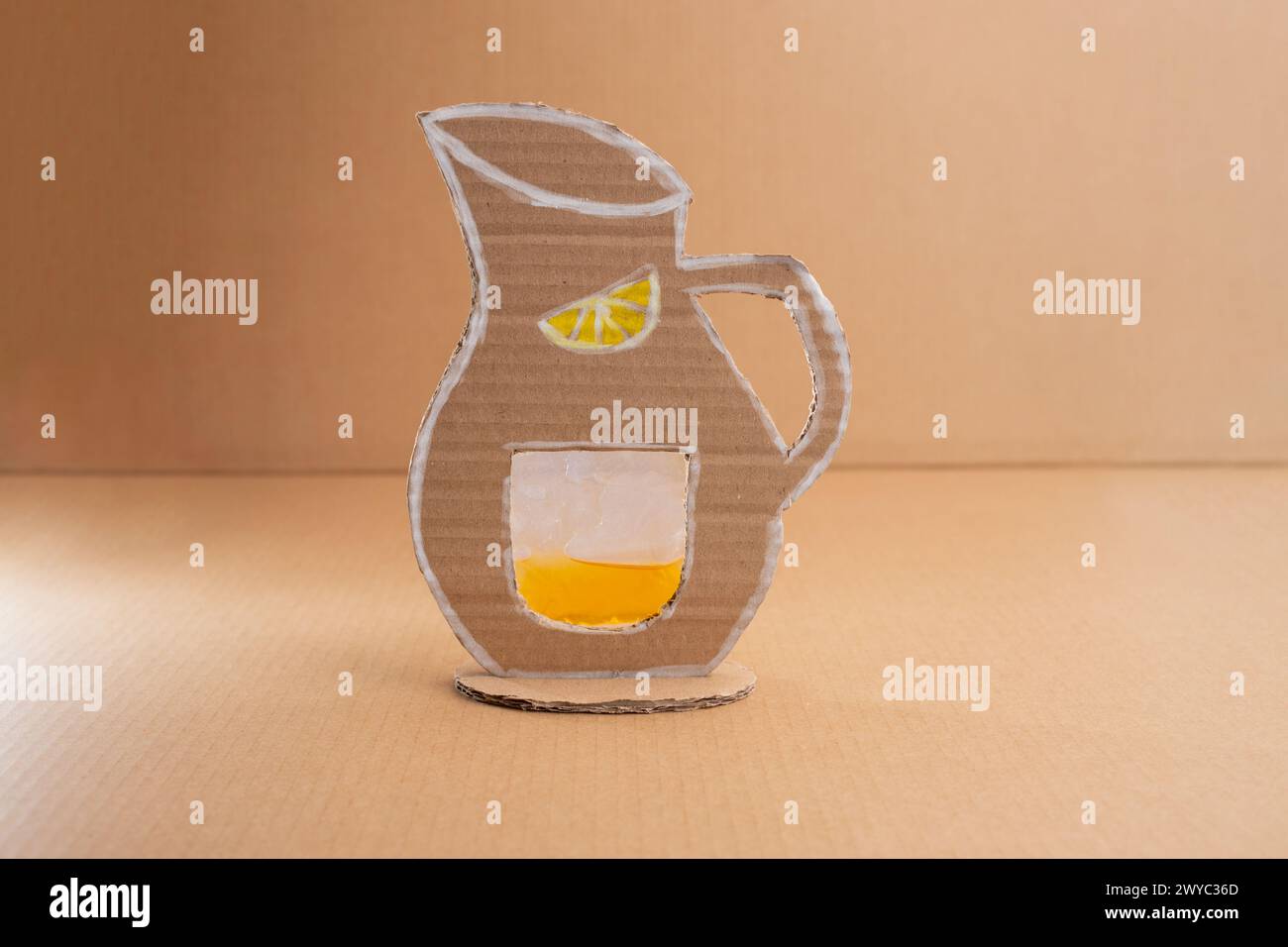 easy activity to do, lemonade pitcher paper craft for kid and ...
