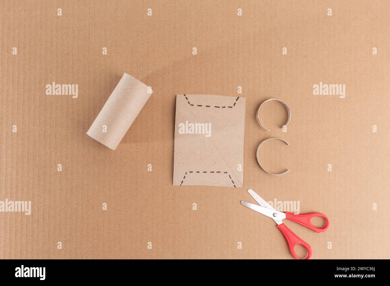 simple paper craft concept for kid and kindergarten, DIY, tutorial ...