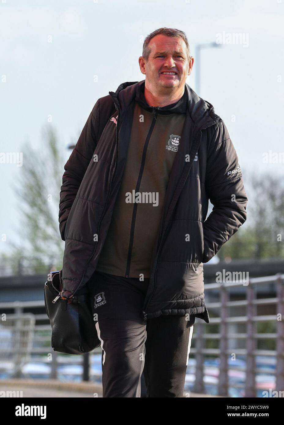 First team coach Kevin Nancekivell of Plymouth Argyle arrives during ...