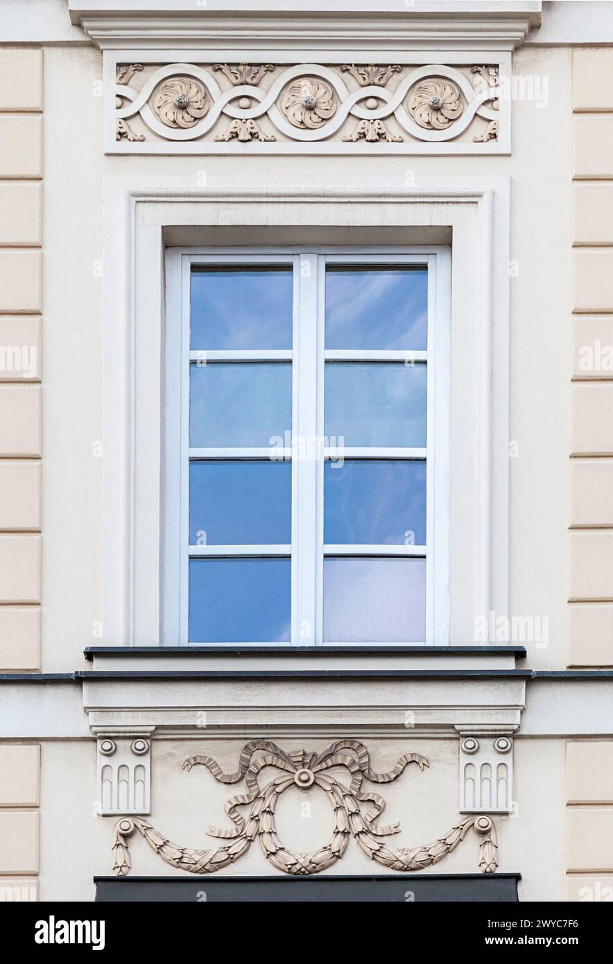 Ornate window of an old building Stock Photo - Alamy