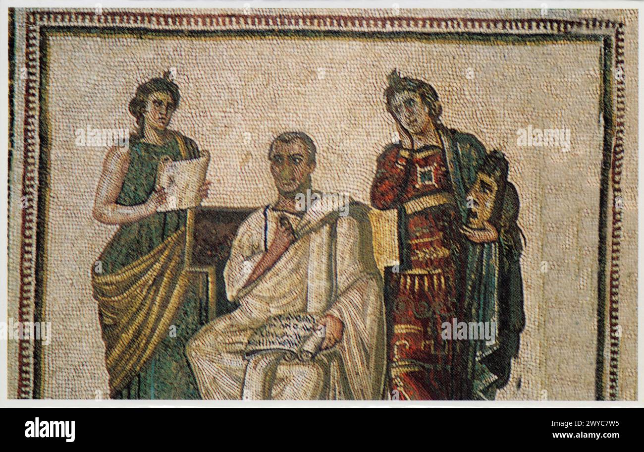 Musée National du Bardo. Virgile et les muses Stock Photo - Alamy