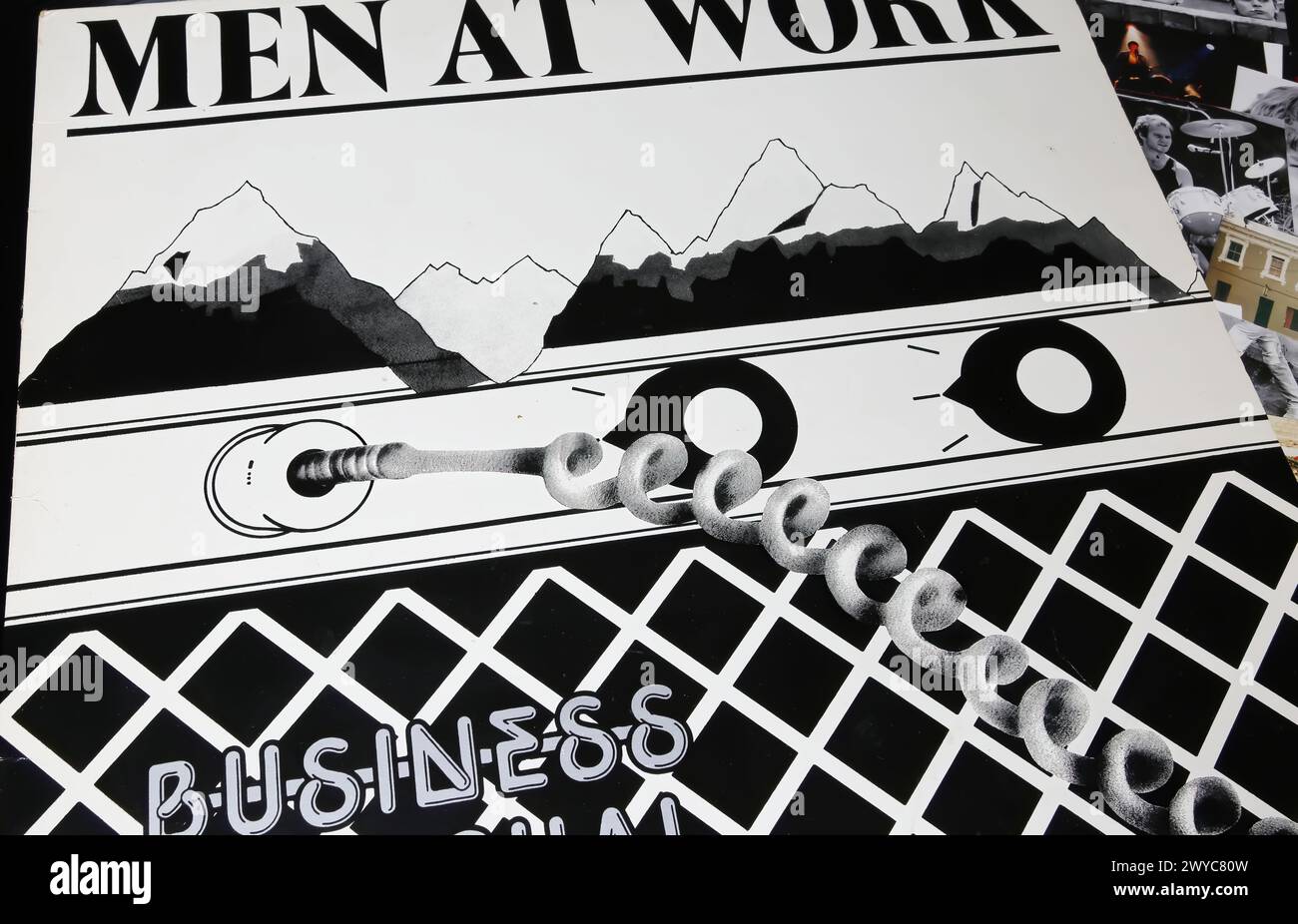 Viersen, Germany - April 3. 2024: Closeup of australian rock band Men ...