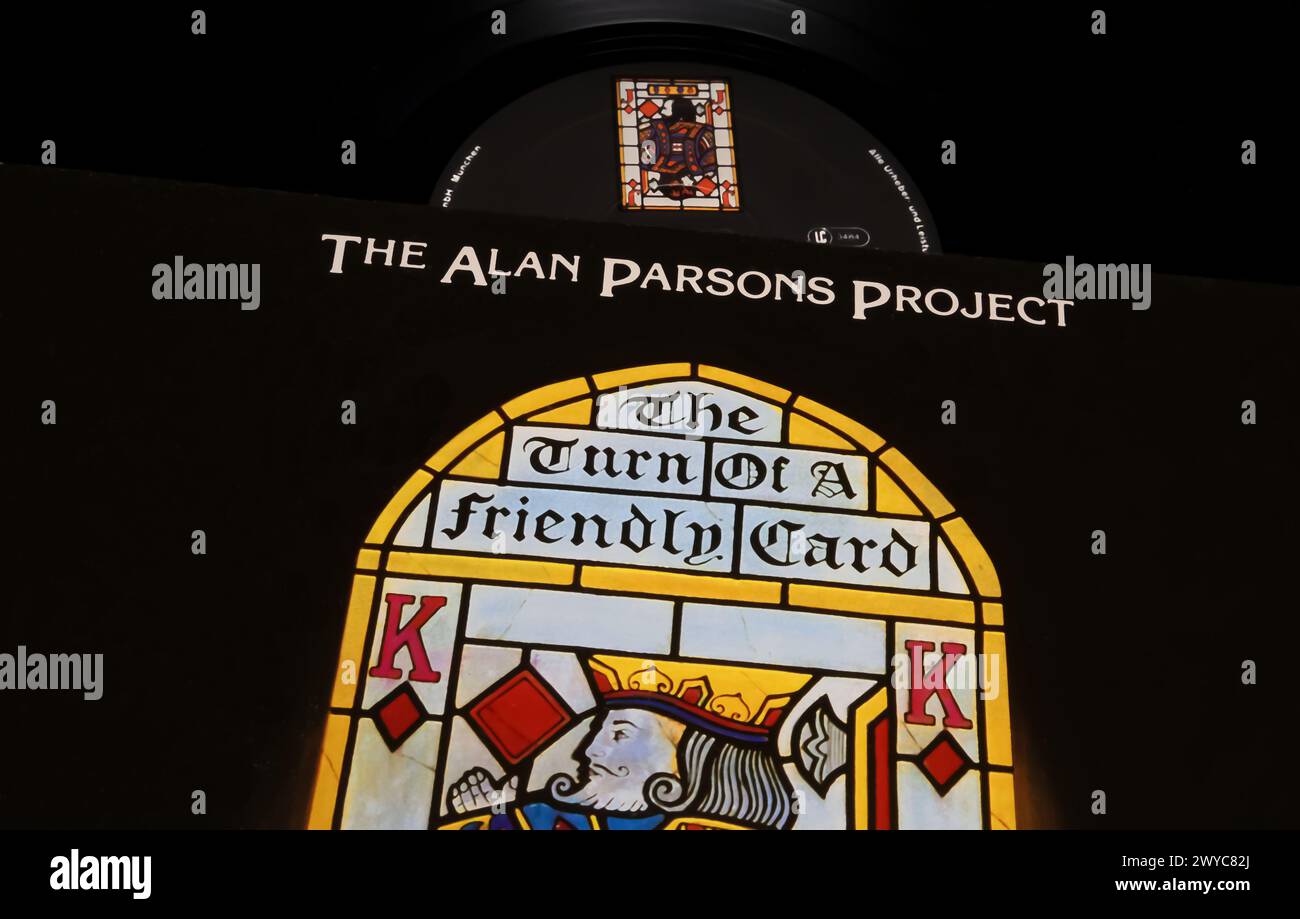 Viersen, Germany - April 3. 2024: Closeup of Alan Parsons Project vinyl ...