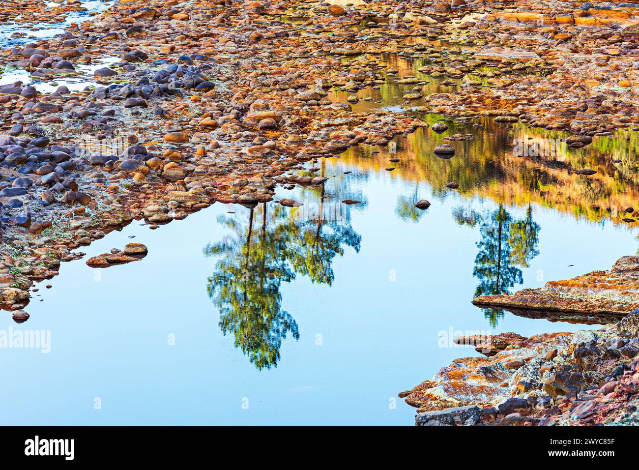 Magic reflections. Río Tinto Stock Photo - Alamy