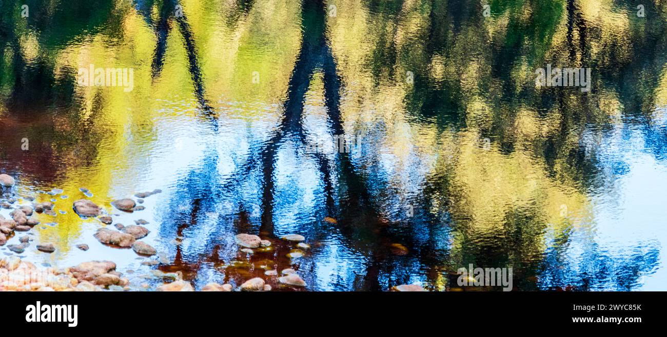 Magic reflections. Río Tinto Stock Photo - Alamy