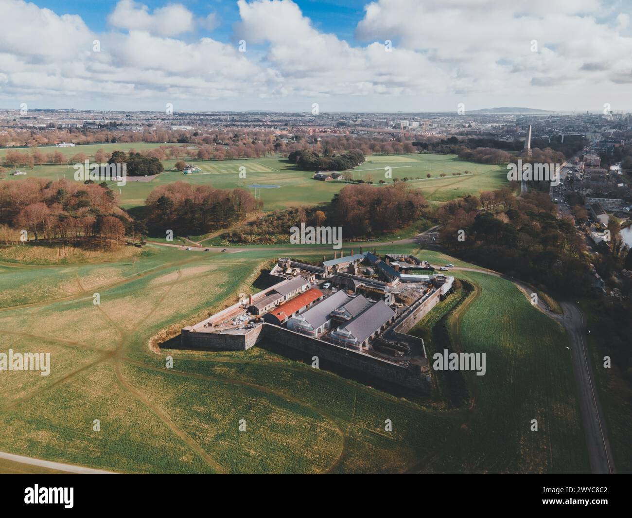 Magazine Fort in Dublin, Ireland by Drone Stock Photo - Alamy