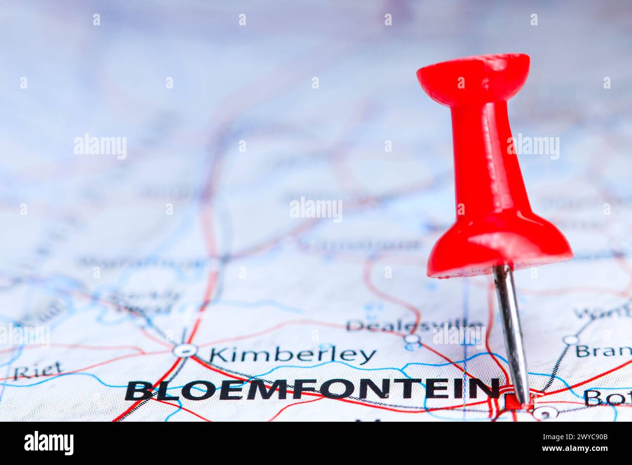 Map of bloemfontein hi-res stock photography and images - Alamy