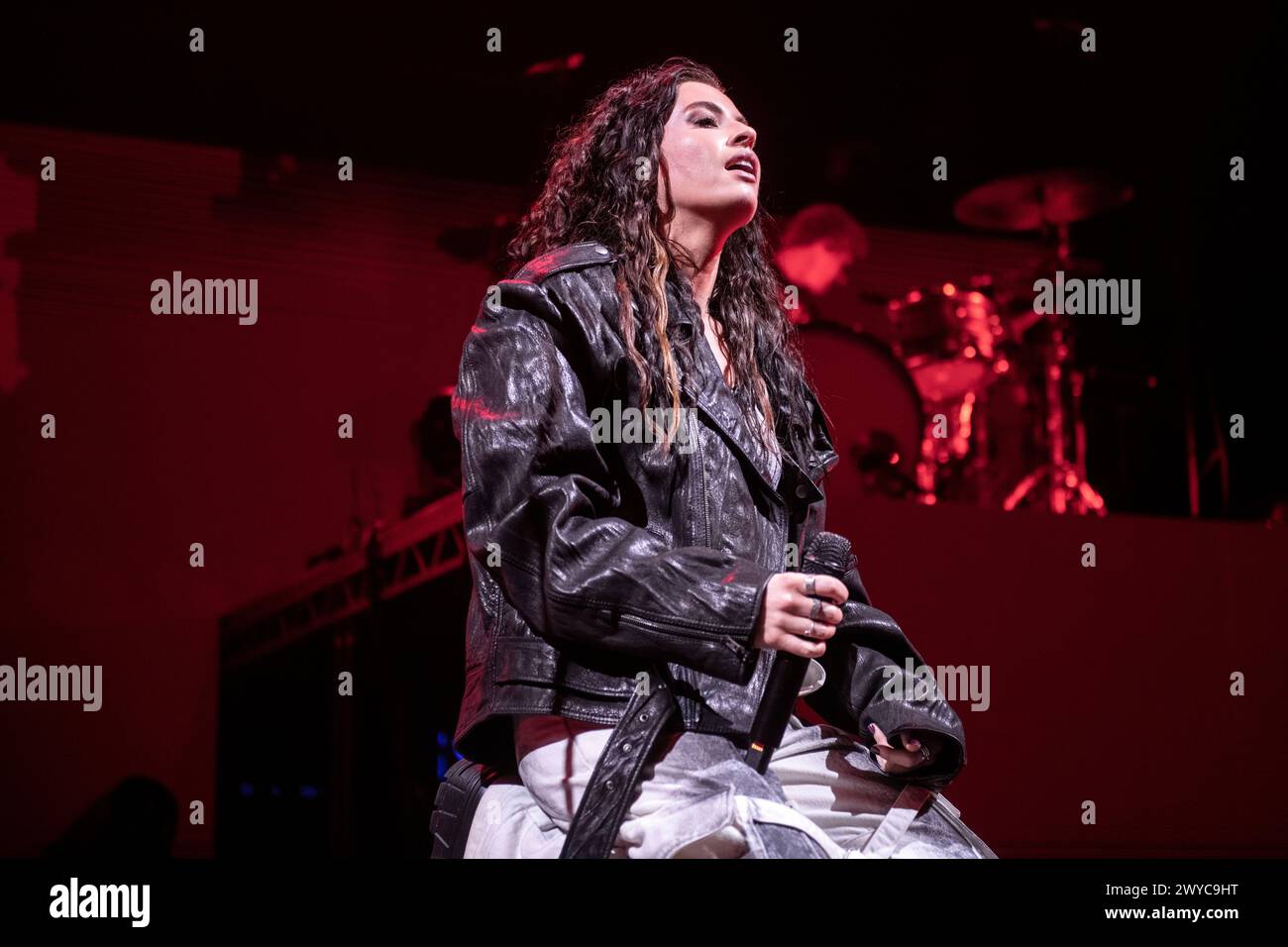 Fletcher performing at Sant Jordi Club, Barcelona 04 Apr. 2024 ...