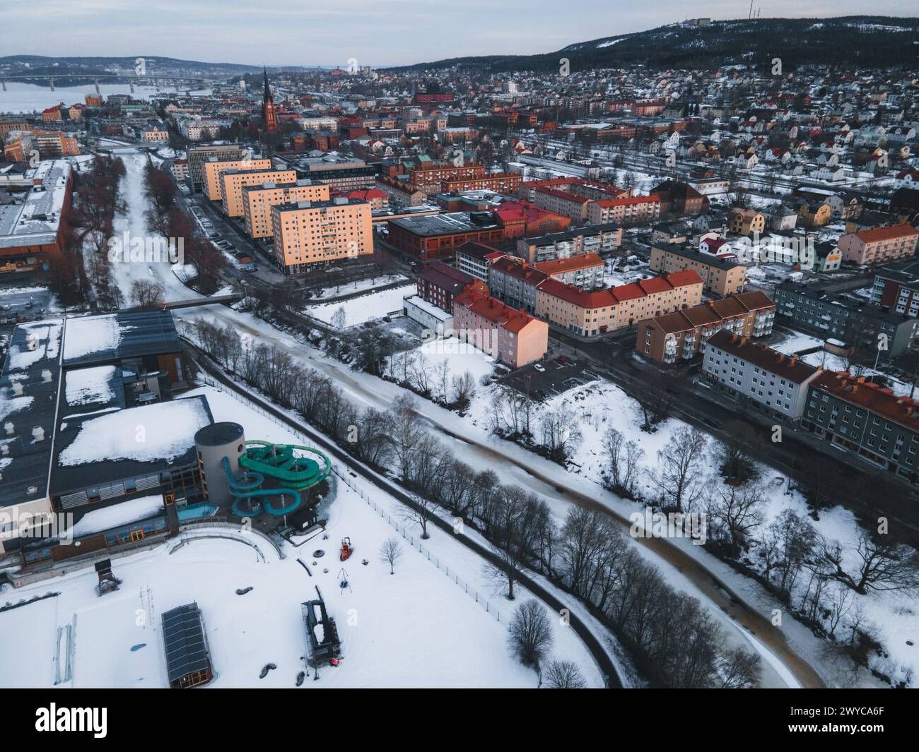 Views of Sundsvall, Sweden by Drone Stock Photo - Alamy