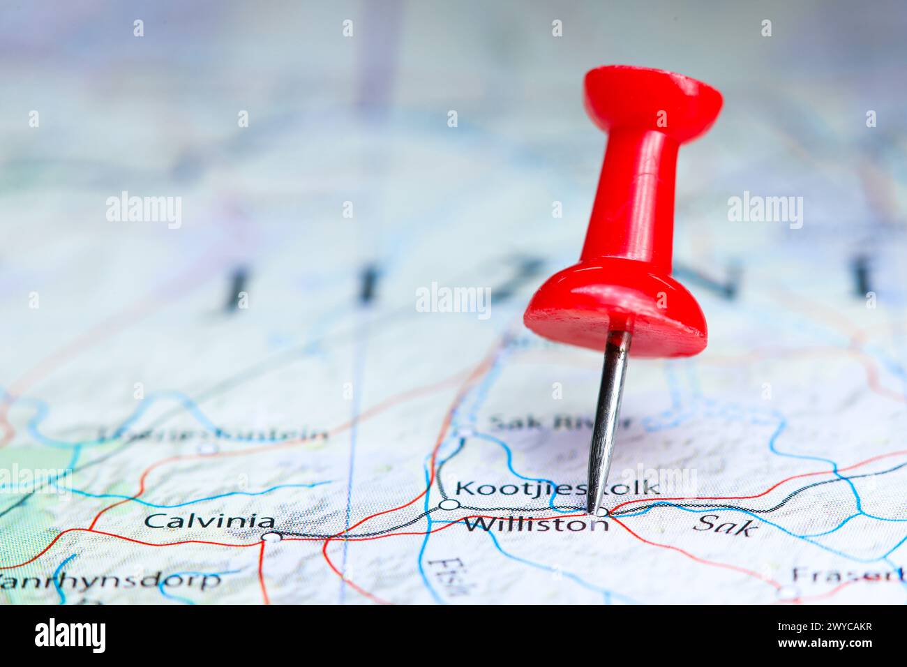 Map of williston hi-res stock photography and images - Alamy