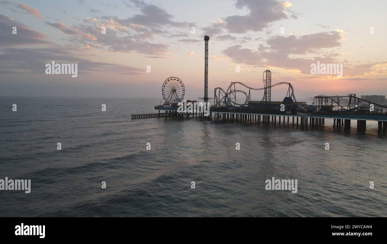 A roller coaster on a seaside beach Stock Photo - Alamy
