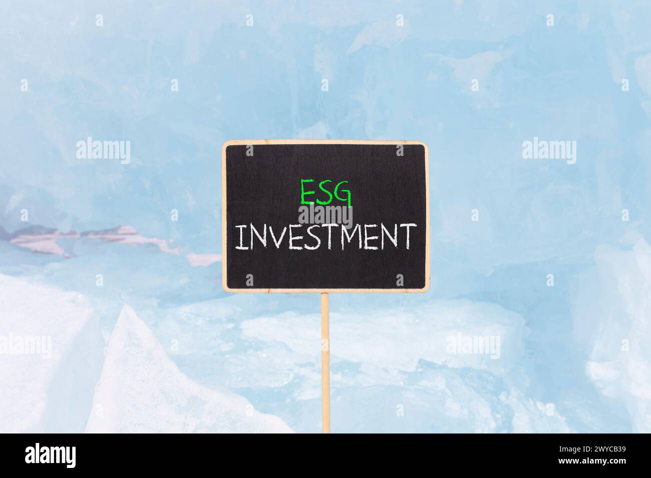 ESG environmental social governance investment symbol. Concept words ...