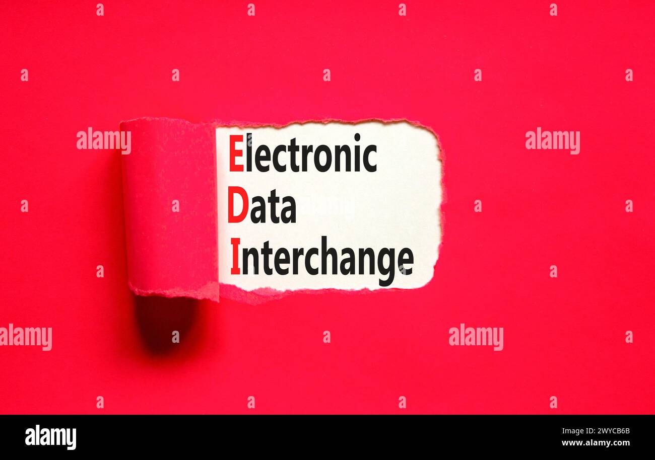 EDI electronic data interchange symbol. Concept words EDI electronic ...