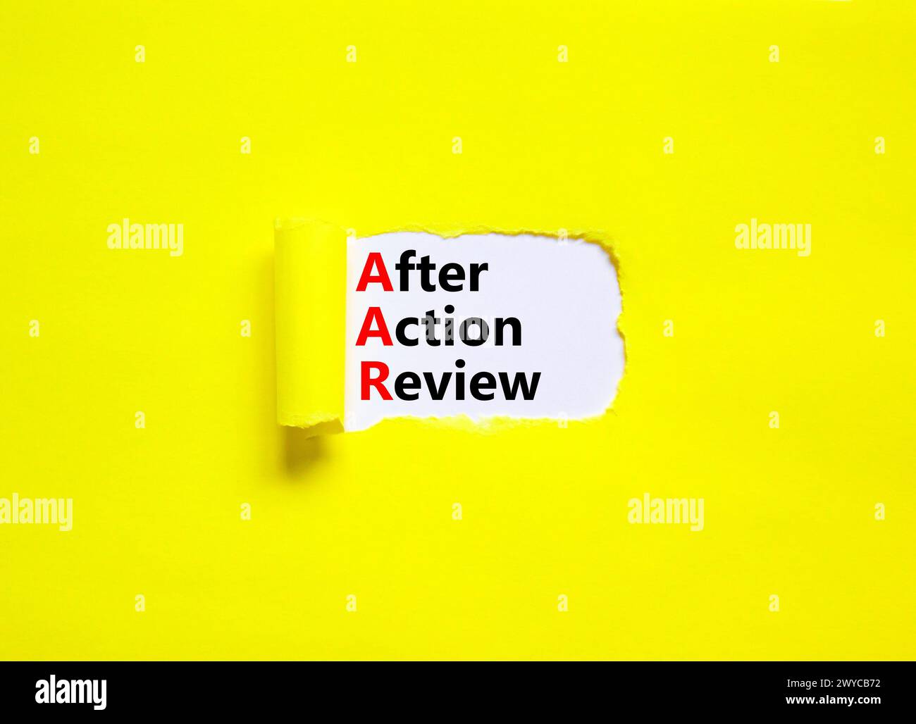 AAR After action review symbol. Concept words AAR After action review ...