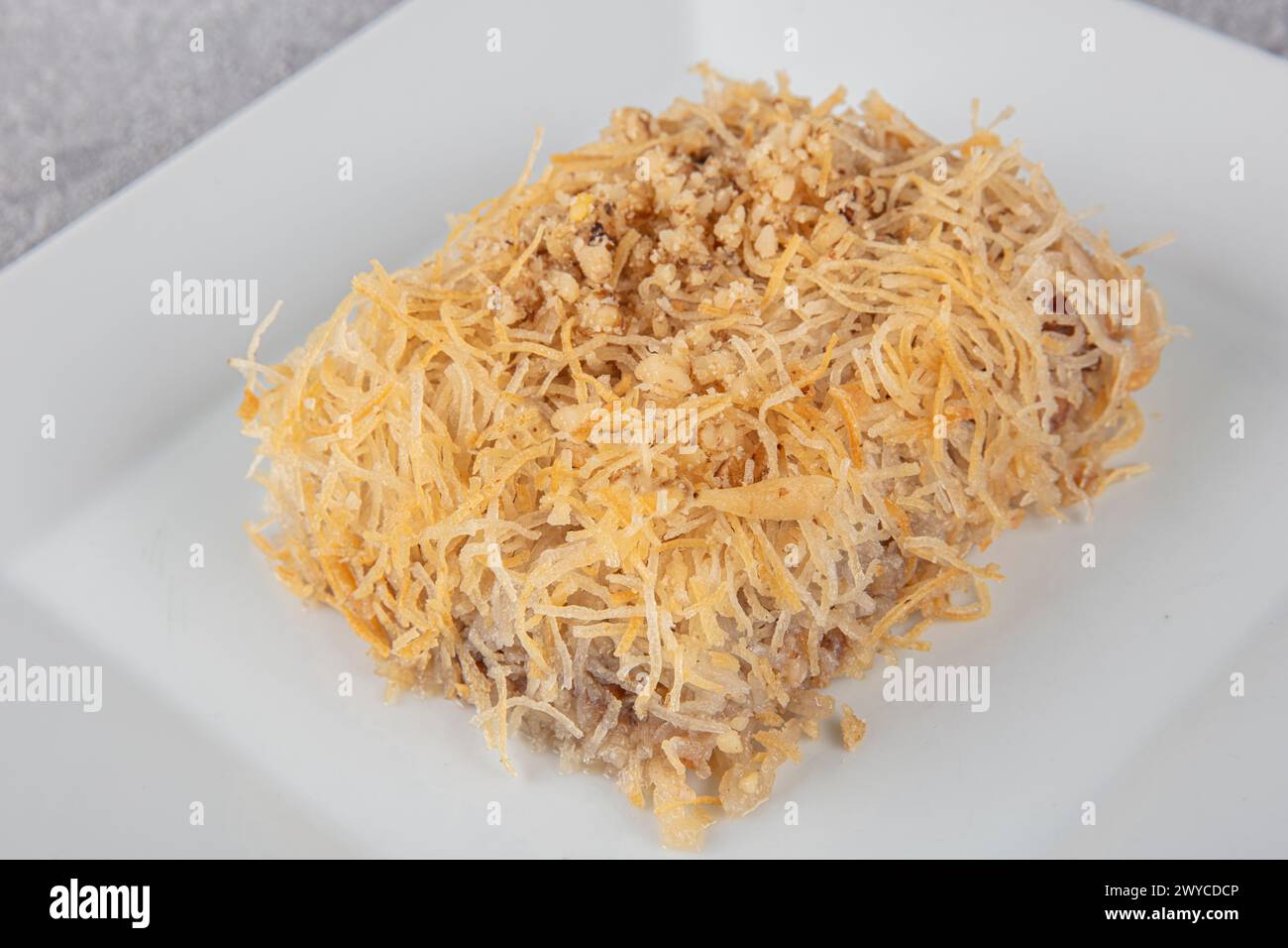 Kadayif Dessert. Turkish and Arabic Traditional Dessert Kadayif baklava ...