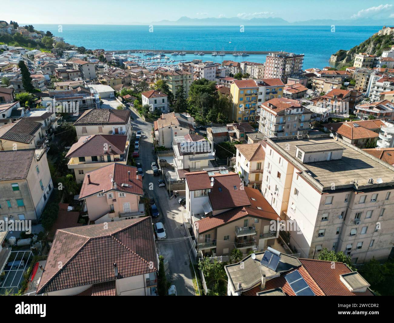 Agropoli: Majestic Aerial View of a Coastal Gem in Southern Italy ...