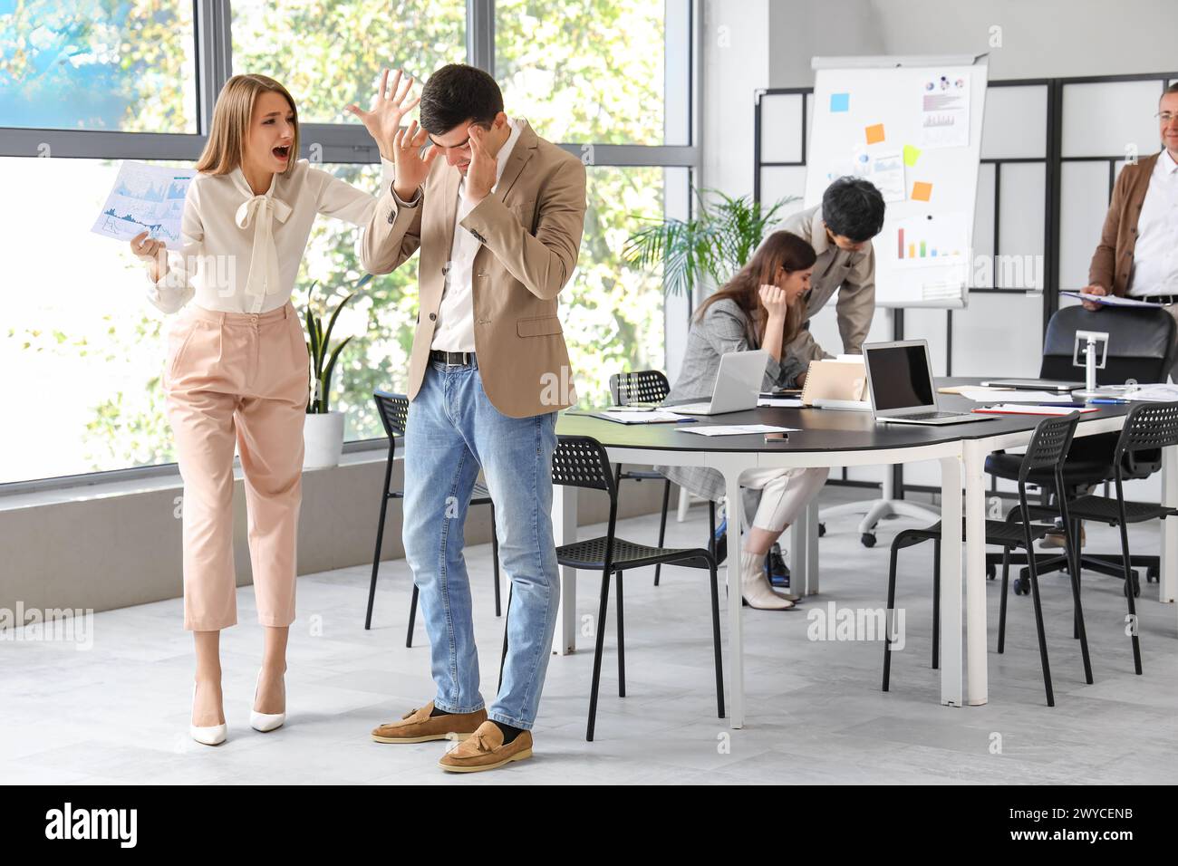 Loud coworker noise office hi-res stock photography and images - Alamy