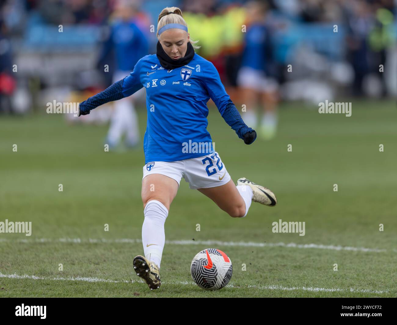 Oslo, Norway 05 April 2024 Jutta Rantala of Finland and Leicester City ...