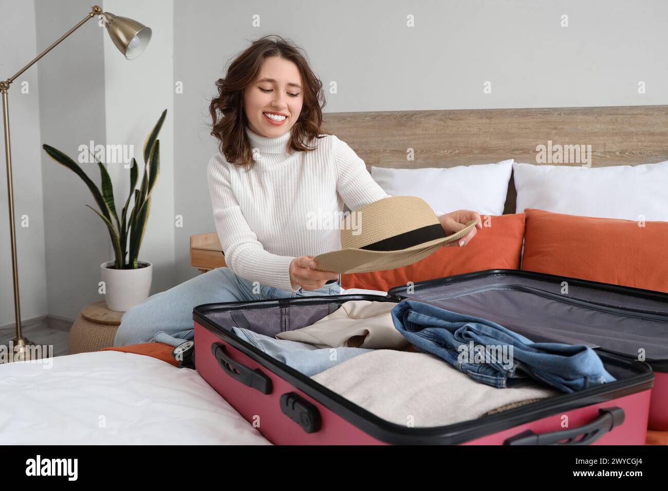 Unpacking in hotel room hi-res stock photography and images - Alamy